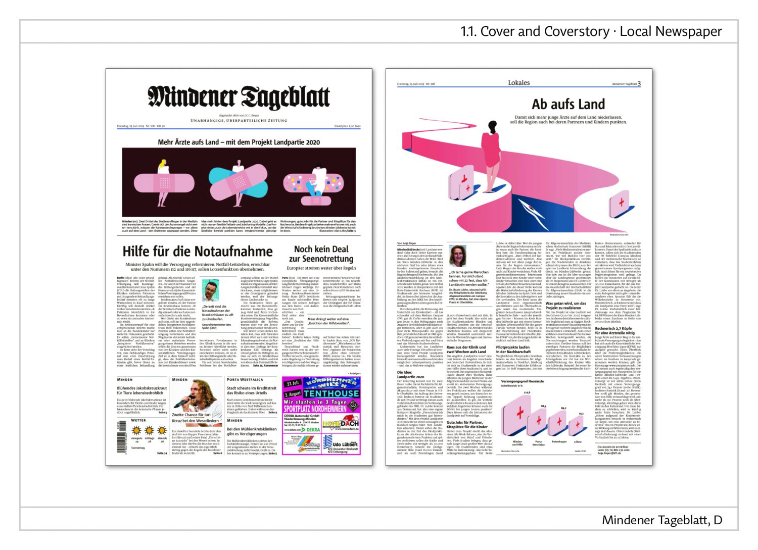 Cover und Coverstory – European Newspaper Award