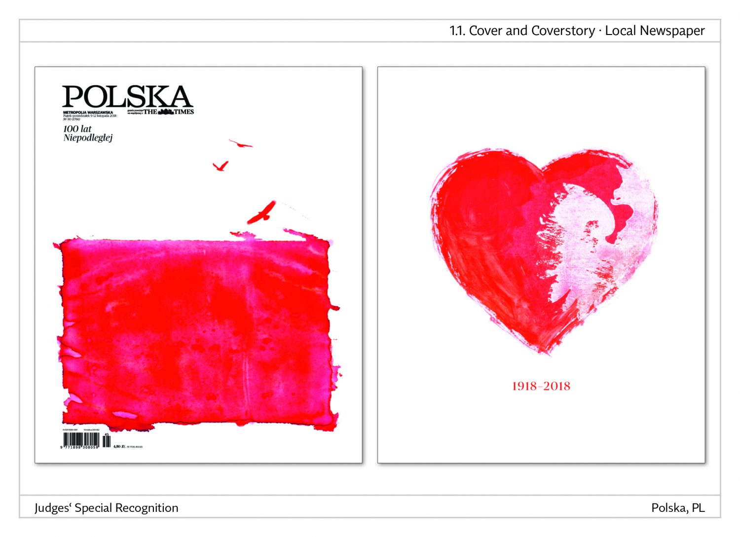 Cover und Coverstory – European Newspaper Award