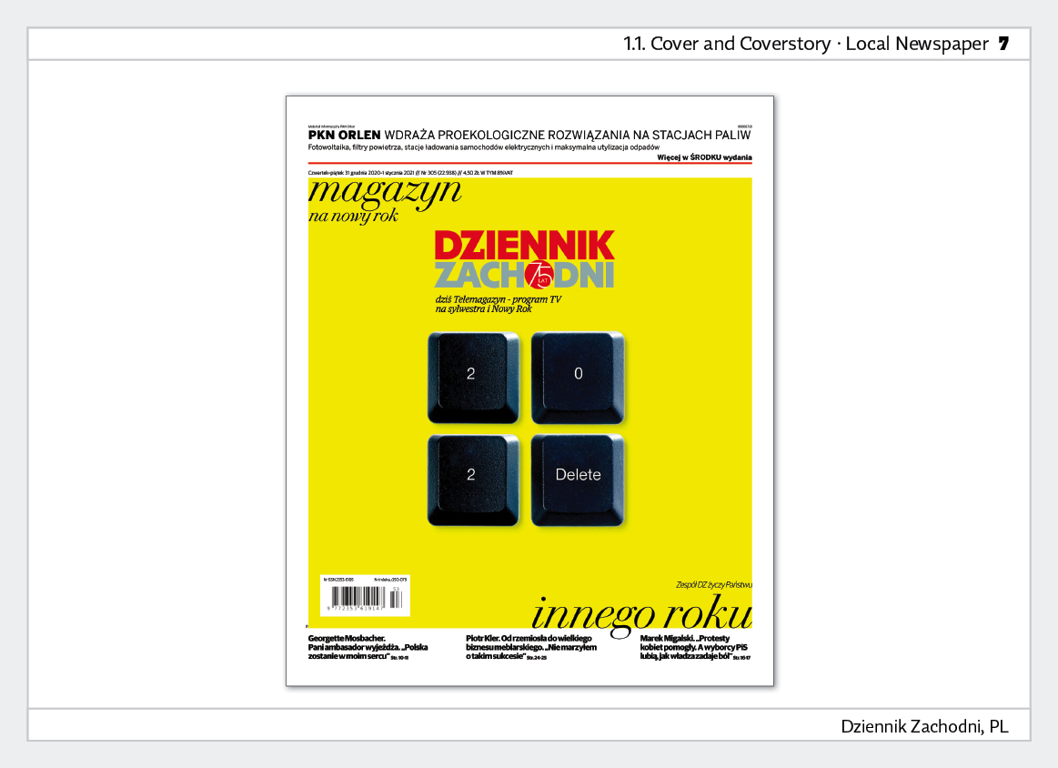 23. European Newspaper Award – Cover and Coverstory – European ...